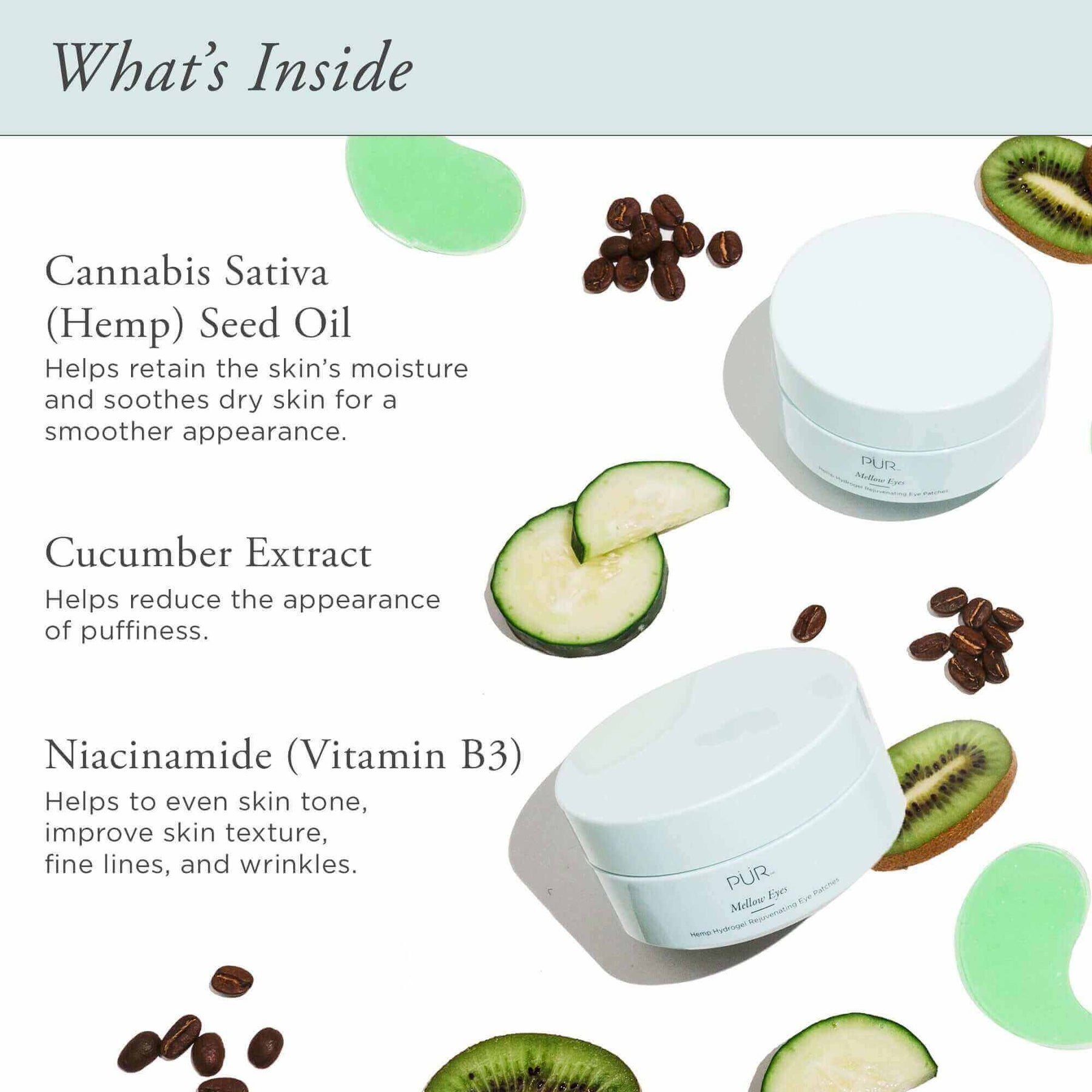 Mellow Eyes Hemp Eye Patches for Rejuvenation