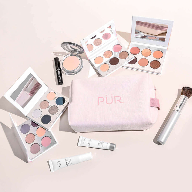 PUR Sustainable Cosmetic Bag that fits your full kit!